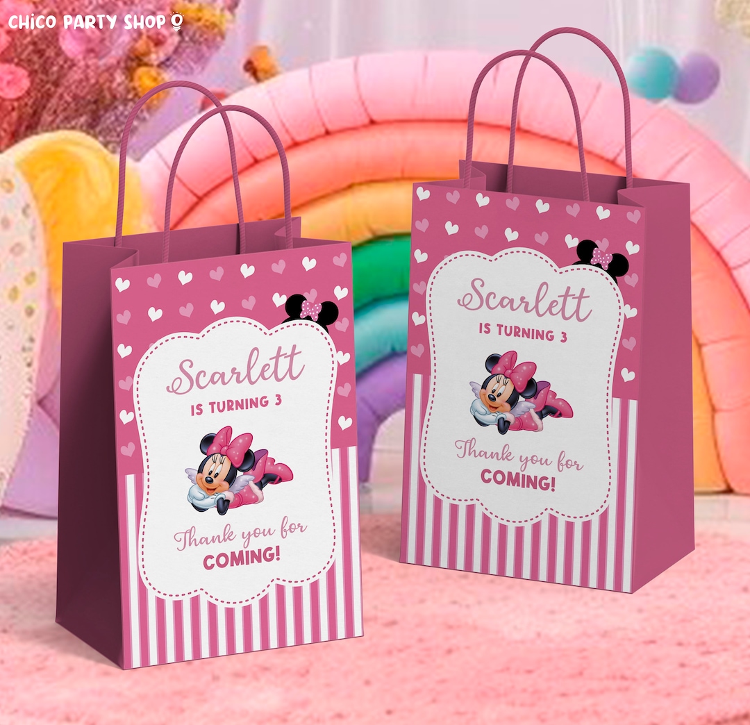 Kids Treat Bag Label Birthday Labels Printable Templates Paper Bag ...