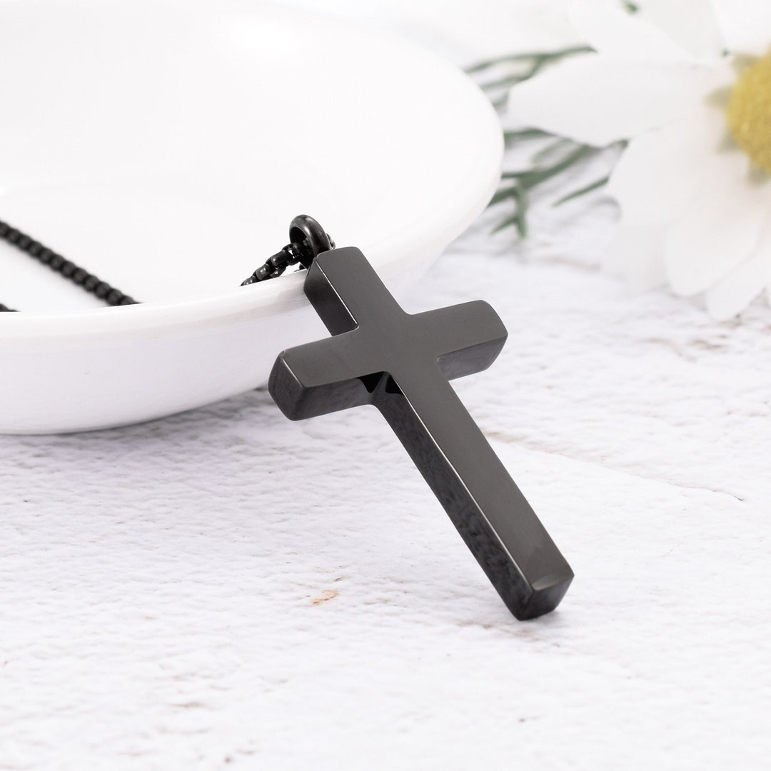 Cross Cremation Necklace for Ashes, Memorial Pendant, Urn Necklace ...