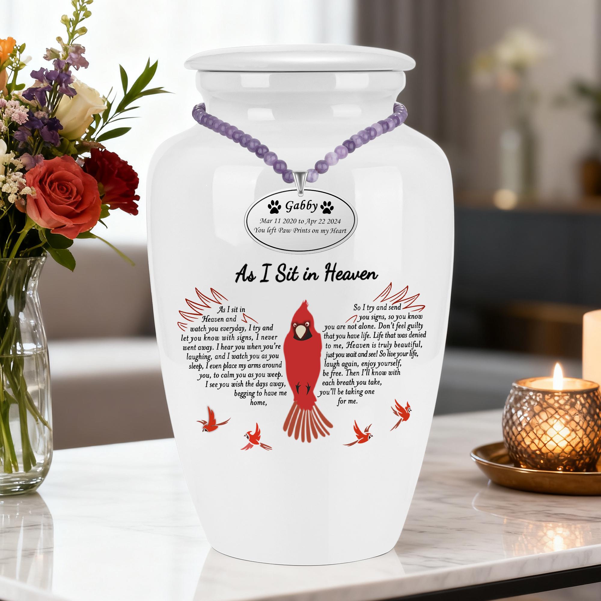 Personalized Urn Name Plate, Photo Urn Engraved Plaque, Custom Memorial ...