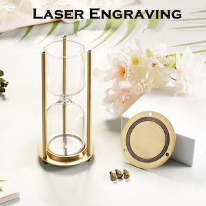 Personalized Hourglass Timer for Human Ashes, Customization Memorial ...