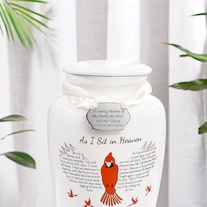 Personalized Urn Name Plate, Photo Urn Engraved Plaque, Custom Memorial ...