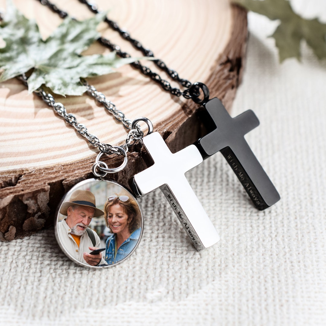 Personalized Cross Cremation Jewelry for Ashes, Customized Cross Urn ...