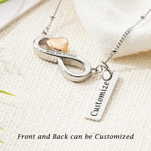 Infinity Urn Necklace for Ashes, Personalized Heart Cremation Jewelry ...