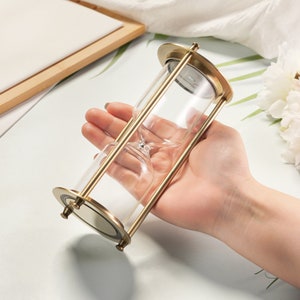 Personalized Hourglass Timer for Human Ashes, Customization Memorial ...