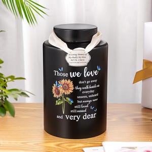 Personalized Urn Name Plate, Photo Urn Engraved Plaque, Custom Memorial ...