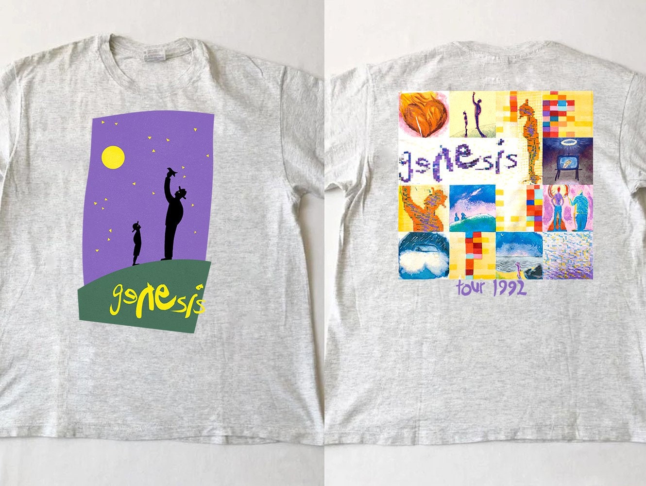 1992 Genesis We Can't Dance World Tour T-Shirt, Genesis Band T-Shirt ...