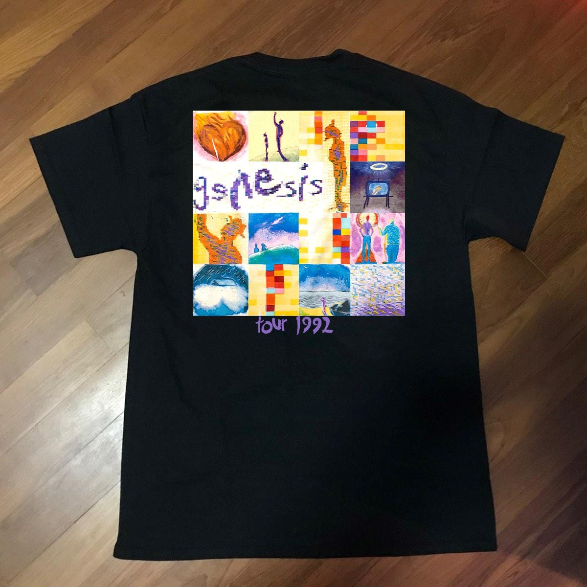 1992 Genesis We Can't Dance World Tour T-Shirt, Genesis Band T-Shirt ...