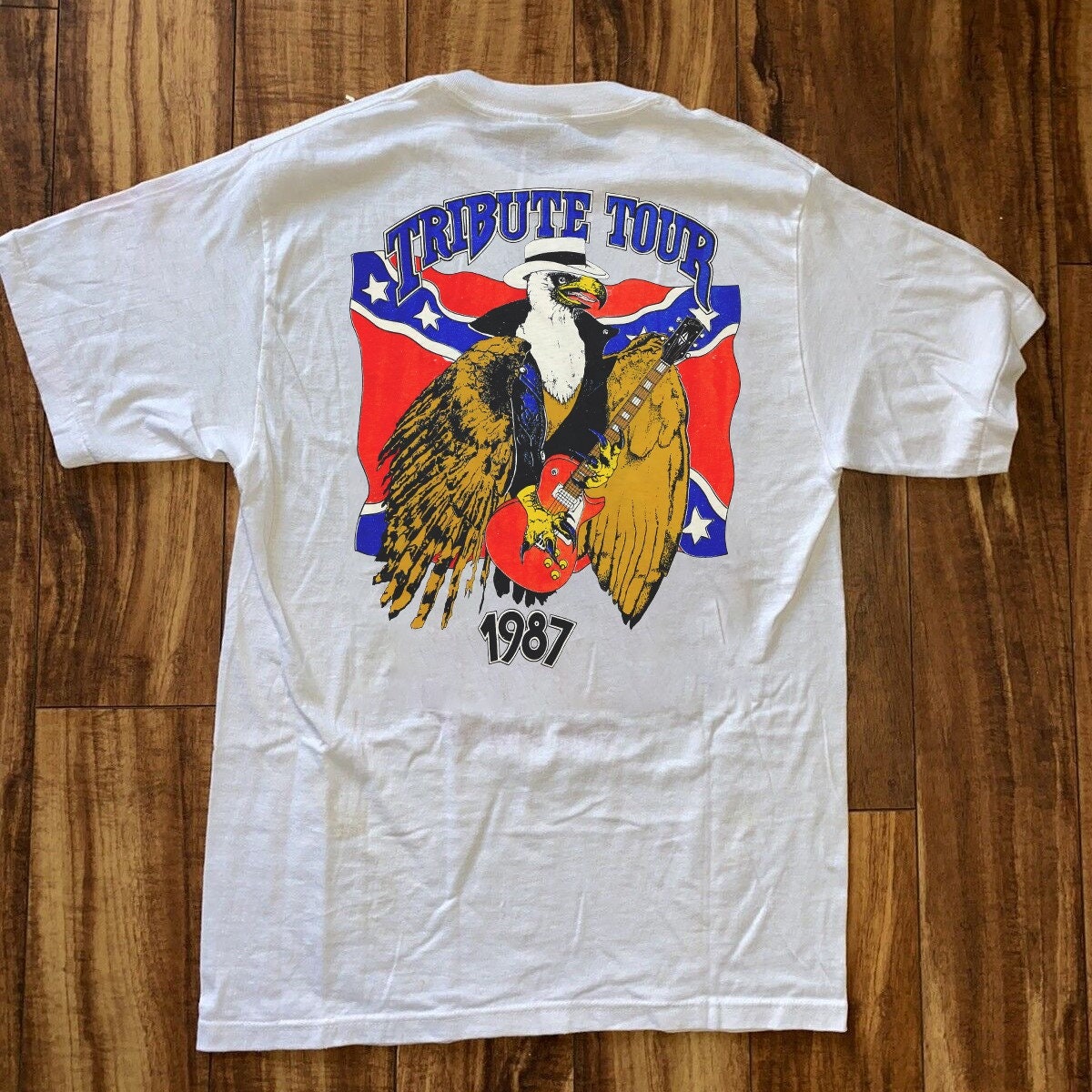 1987 Lynyrd Skynyrd Tribute Tour Concert T-Shirt, Lynyrd Skynyrd Live ...