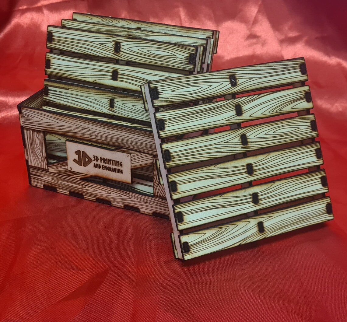 Pallet Drink Coaster SVG, AI, DXF, LBRN2 File Perfect for Lightburn ...