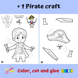 Pirate Hat Paper Crown for Kids, Pirate Birthday Decor, Pirate Party ...