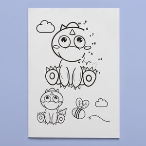 Dinosaur Dot to Dot 1-10, Dot to Dot Preschool, Printable Dinosaur ...