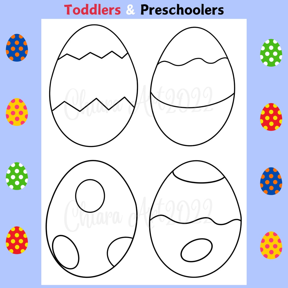 Easter Coloring Pages for Toddlers, Easy Easter Coloring Pages ...