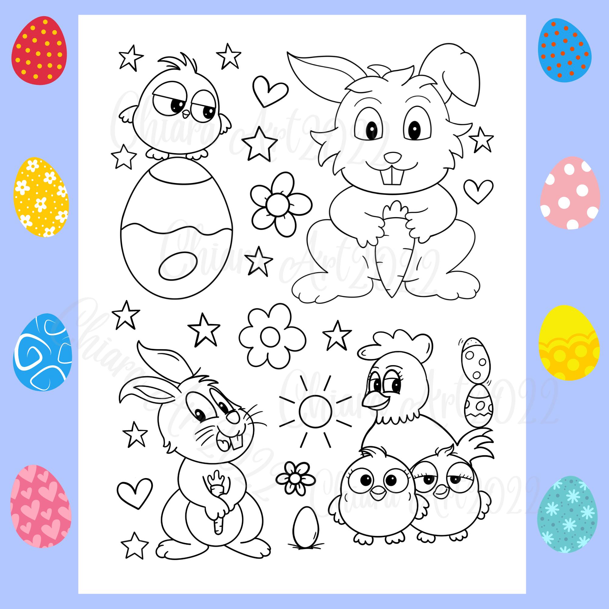 How to Draw a Bunny Easy for Kids, Drawing Easter Step by Step, How to ...