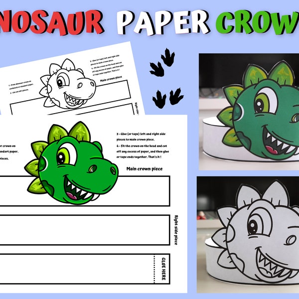 Dinosaur Crown - Etsy