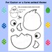Chick Cut and Paste Printable, Build a Chick in Its Eggshell Preschool ...