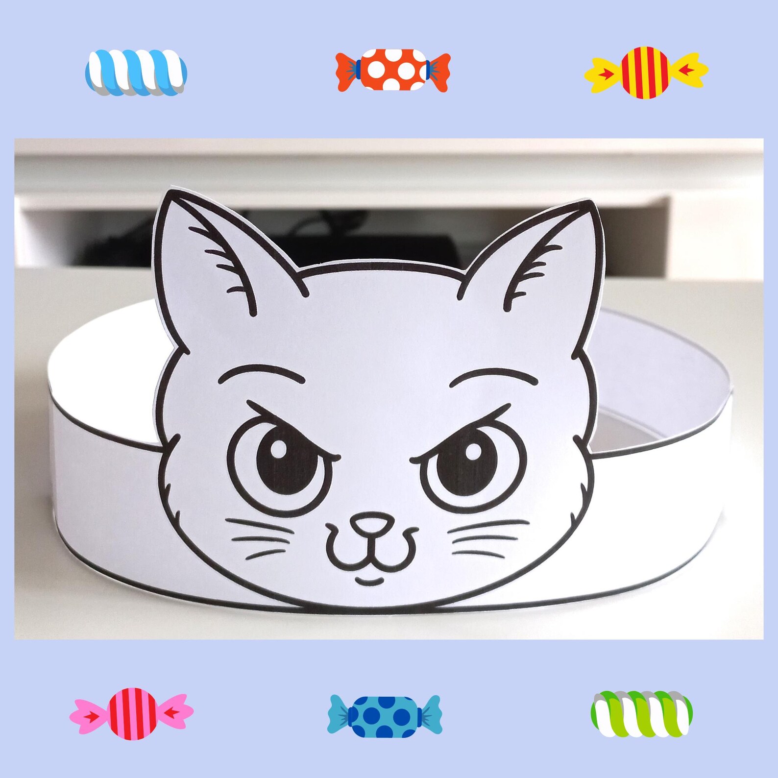 Halloween Paper Crowns Printable, Halloween Headbands Preschool & Up ...