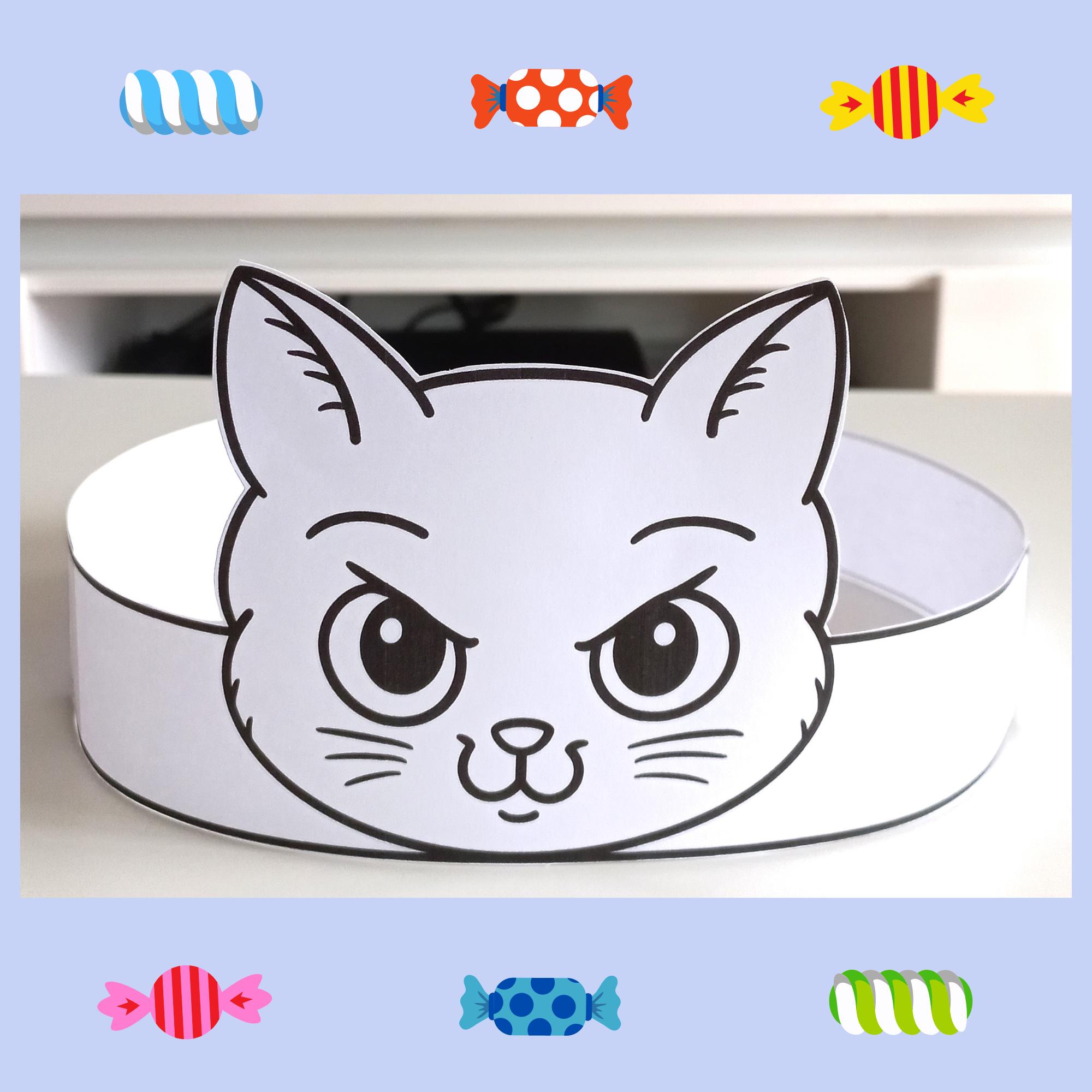 Halloween Paper Crowns Printable, Halloween Headbands Preschool & Up ...