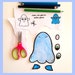 Build a Ghost for Preschool, 2 Easy Ghosts Cut, Halloween Cut and Paste ...