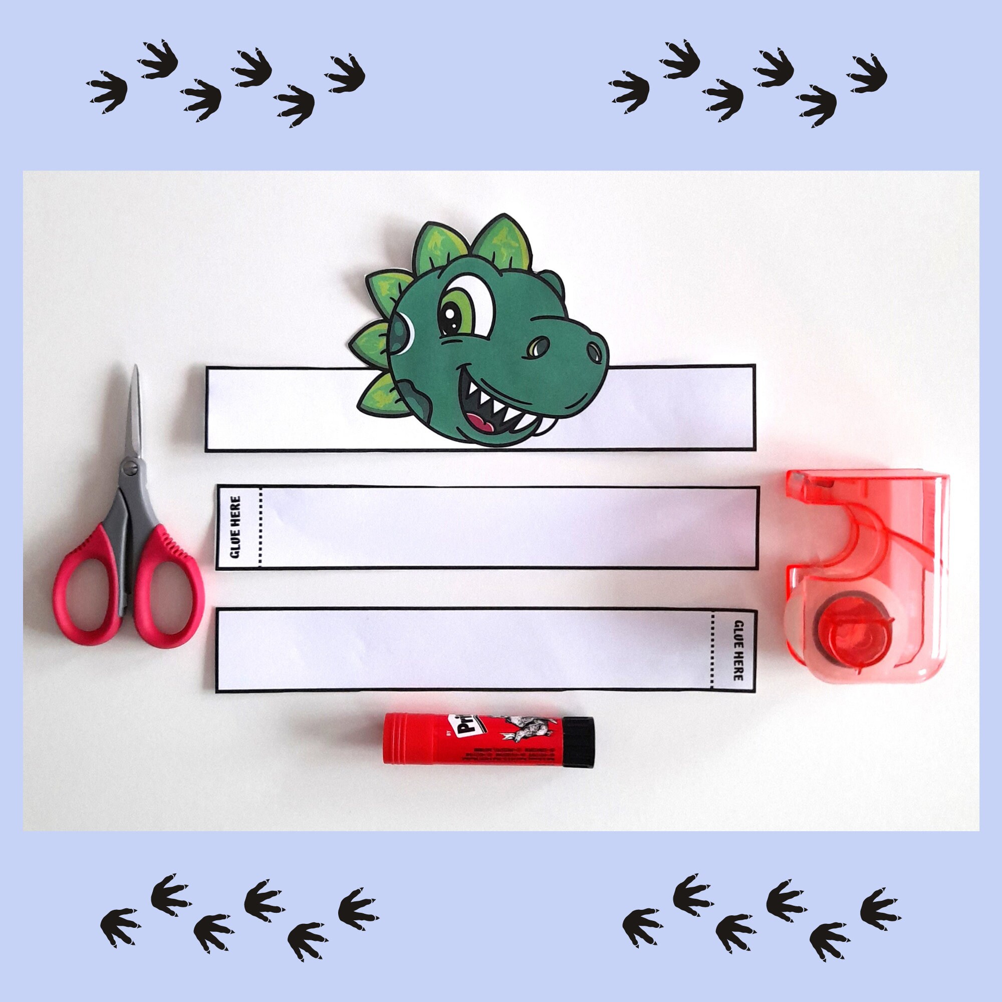 Dinosaur Paper Crown for Kids, Dinosaur Birthday Decor, Dinosaur Party ...