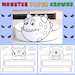 Monster Paper Crowns for Preschool and Up Monster Birthday - Etsy