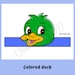 Duck Paper Crown Printable, Happy Duck Headband, Farm Animal Paper ...