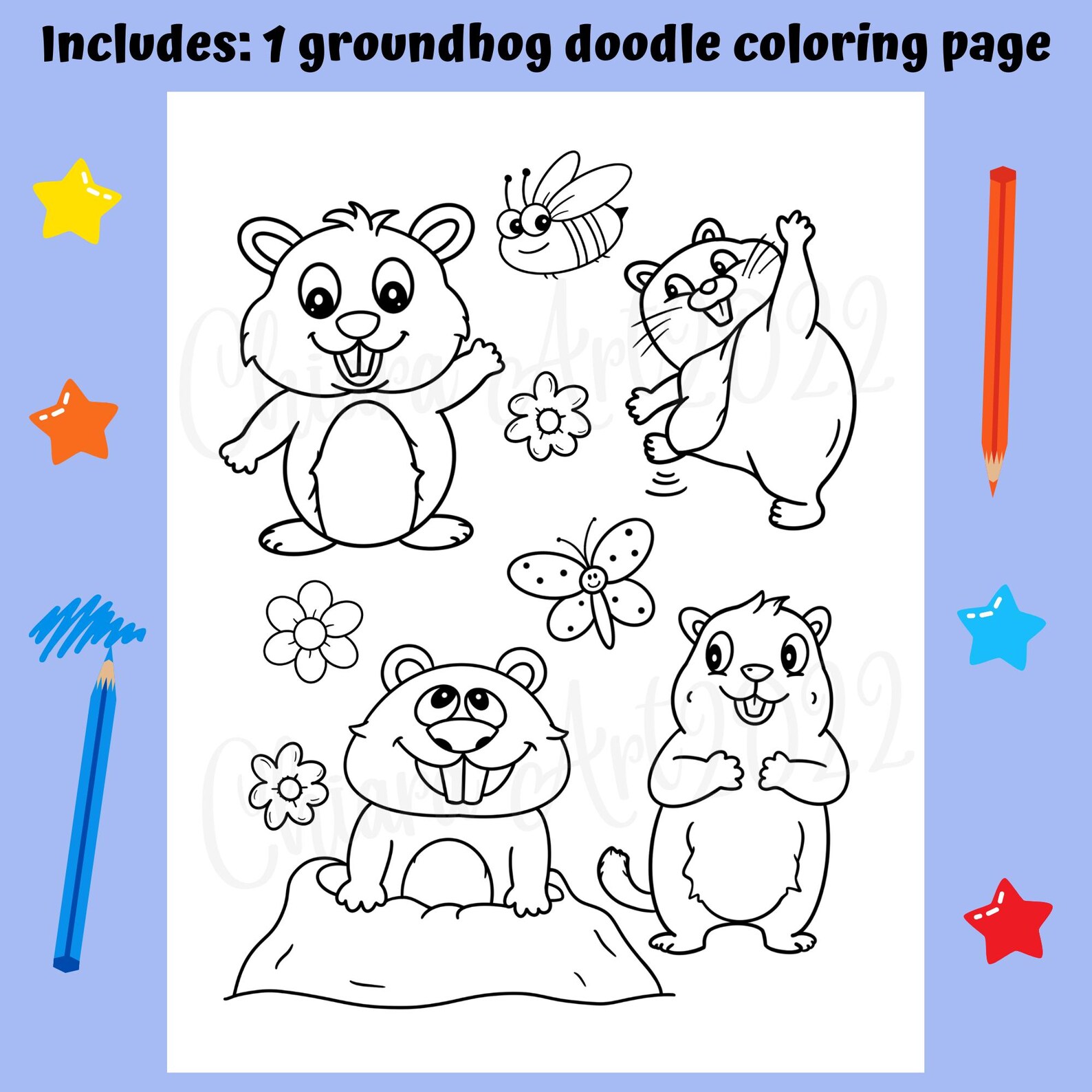 Groundhog Paper Crown Printable, Groundhog Day Hat Craft, Groundhog ...