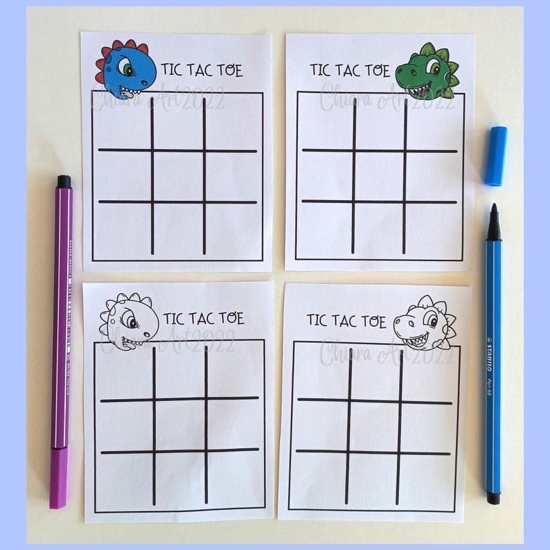 Tic Tac Toe Game Printable, Farm Animal Tic Tac Toe Preschool & Up ...