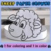 Sheep Paper Crown for Kids Printable, Sheep Party Hat Preschool & Up ...