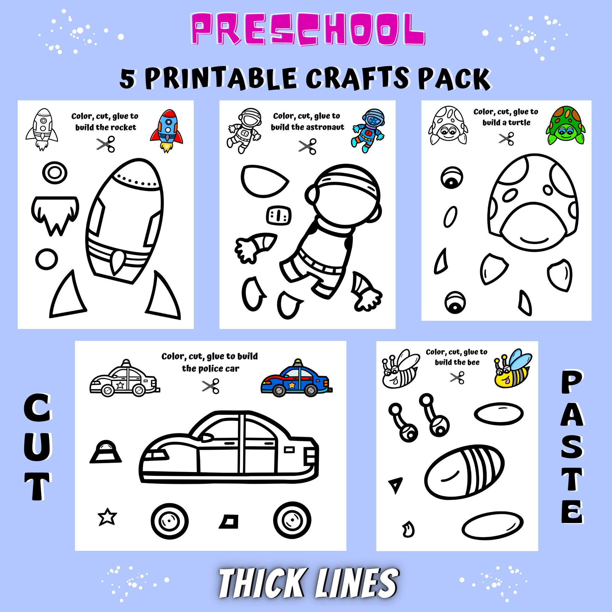Preschool Astronaut Pattern