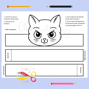 Halloween Paper Crowns Printable, Halloween Headbands Preschool & Up ...