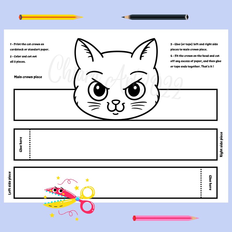 Halloween Paper Crowns Printable, Halloween Headbands Preschool & Up ...