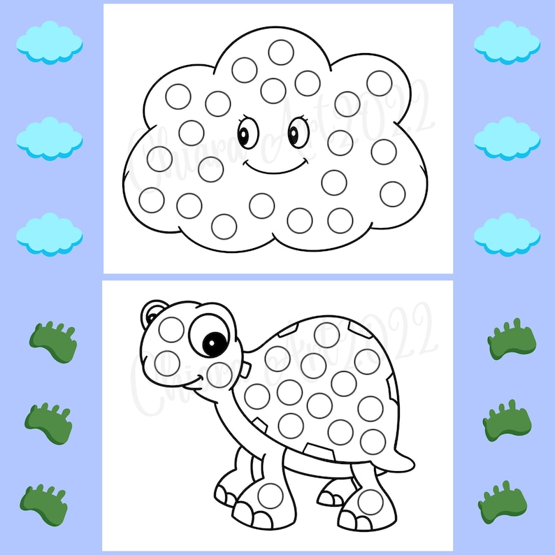 Dot Sticker Activity Printable, Craft Toddlers, Do a Dot, Fine Motor ...