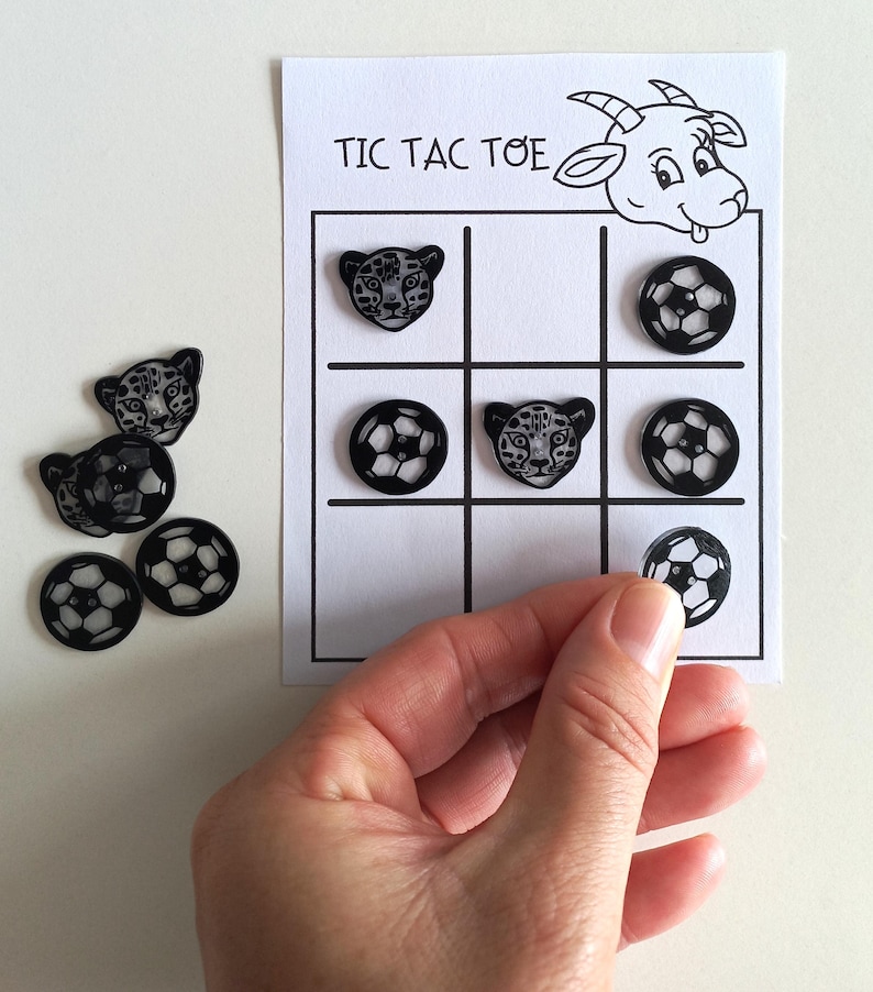 Tic Tac Toe Game Printable, Farm Animal Tic Tac Toe Preschool & Up ...