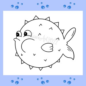 Sea Animal Coloring Pages Preschool, Cute Sea Creature Coloring Pages ...
