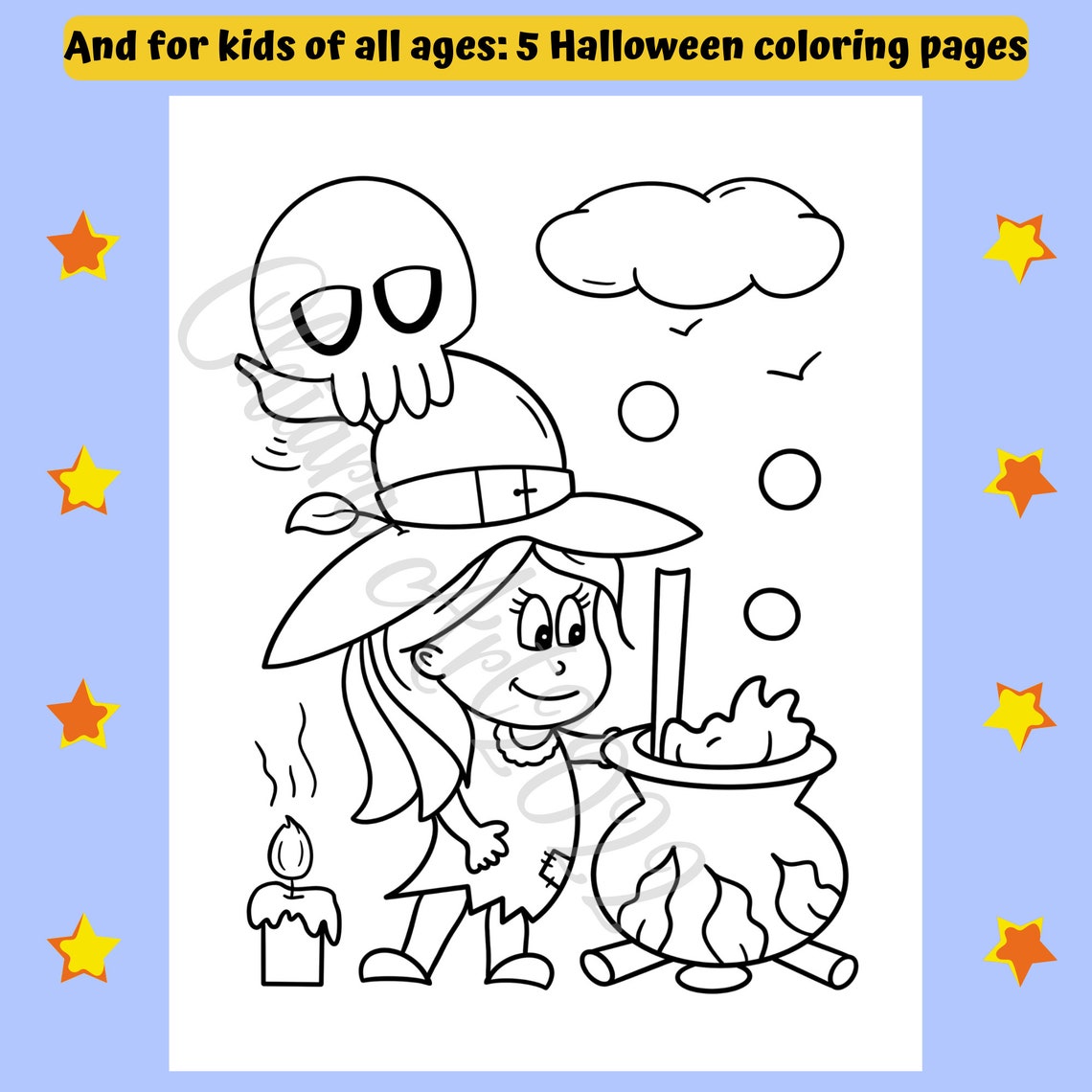 Halloween Coloring Pages for Toddlers and up Printable, Halloween ...