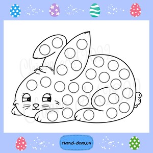 Easter Dot Sticker Activity Printable, Easter Craft Toddlers, Do a Dot ...
