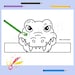 Crocodile Paper Crowns Printable, Alligator Headband, Crocodile Paper ...