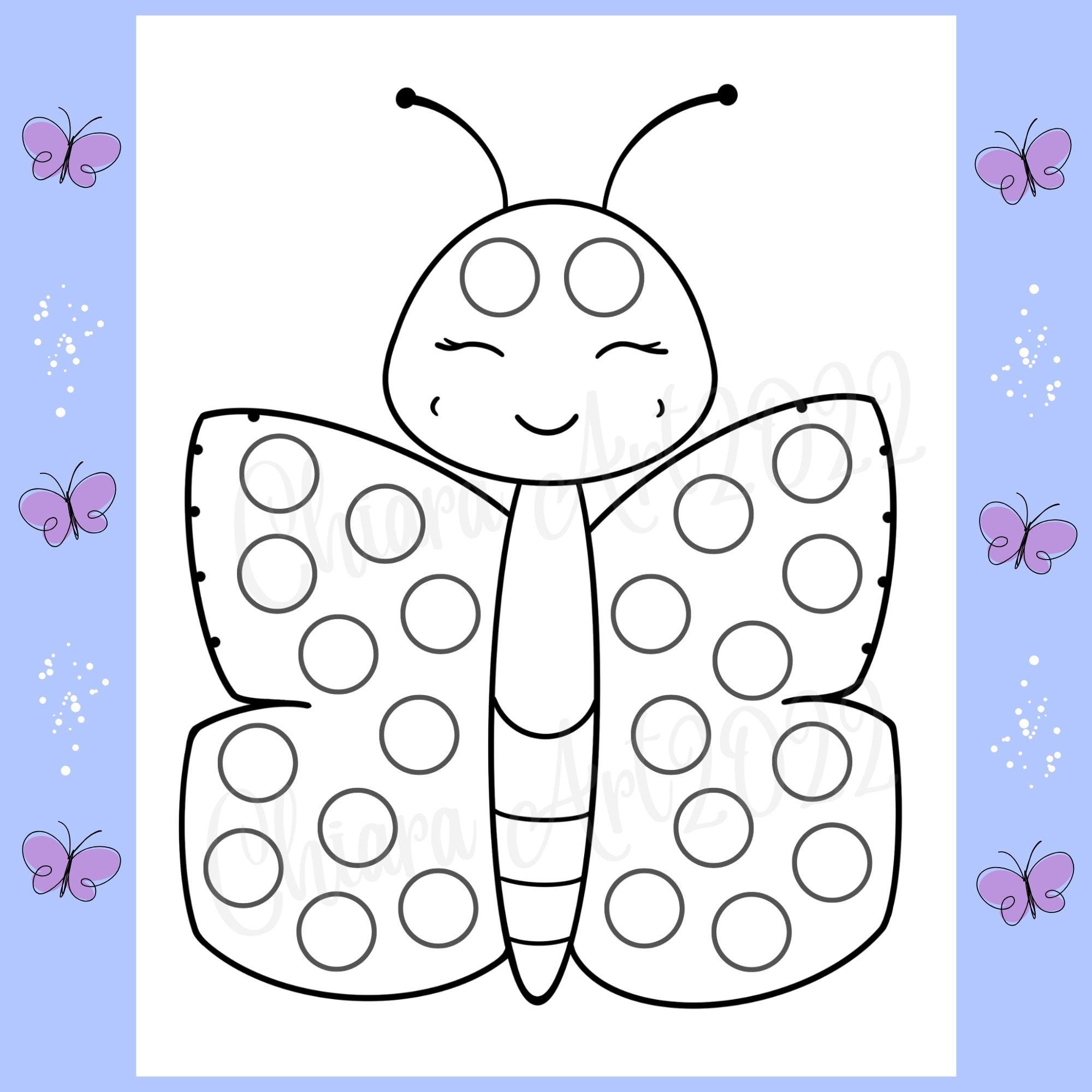 Dot Sticker Activity Printable, Craft Toddlers, Do a Dot, Fine Motor ...