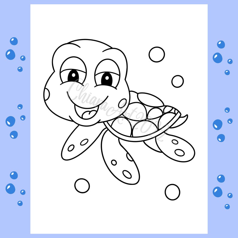 Sea Animal Coloring Pages Preschool, Cute Sea Creature Coloring Pages ...