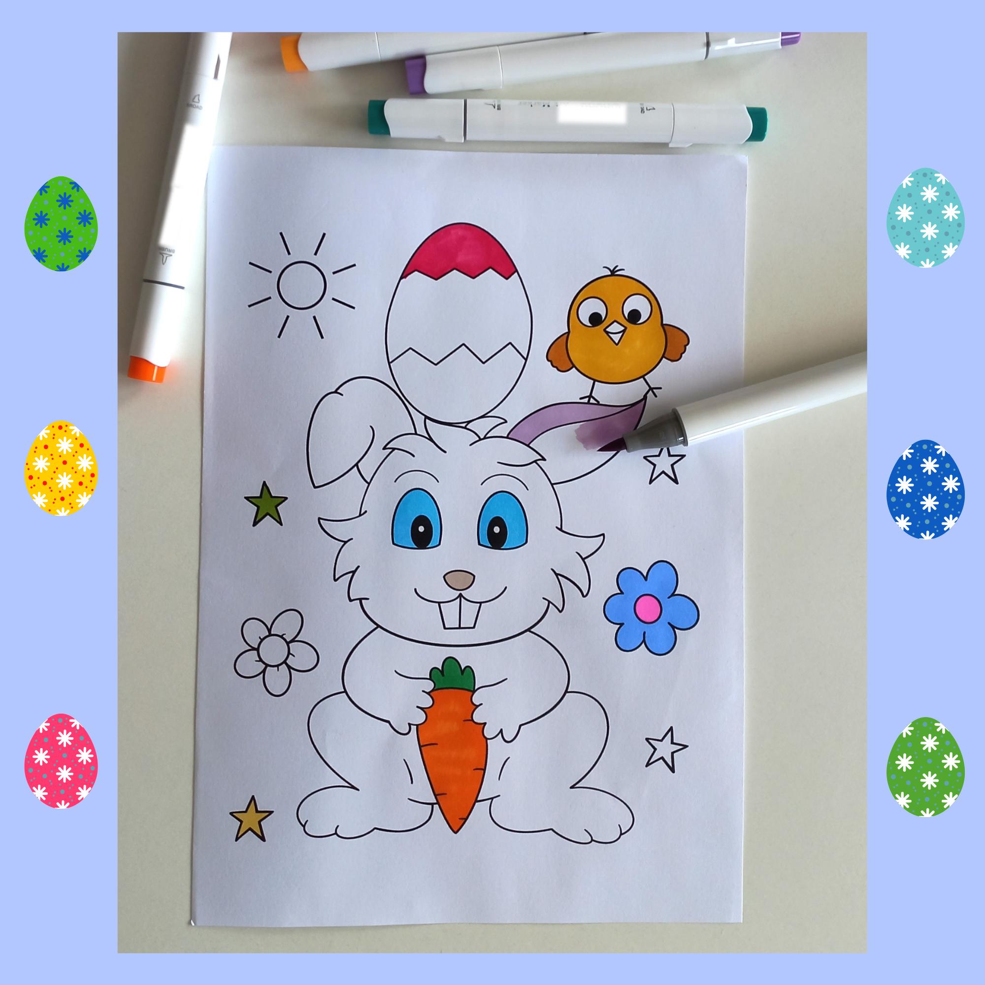 Bunny Cut and Paste Preschool, Build an Easy Rabbit Printable, Easter ...