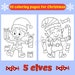 Christmas Coloring Pages for Toddlers Preschool, Christmas Reindeer ...