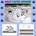Goat Paper Crown for Kids Printable, Goat Party Hat for Preschool and ...