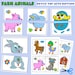 Farm Animal Matching Game Preschool, Farm Activity for Kindergarten ...