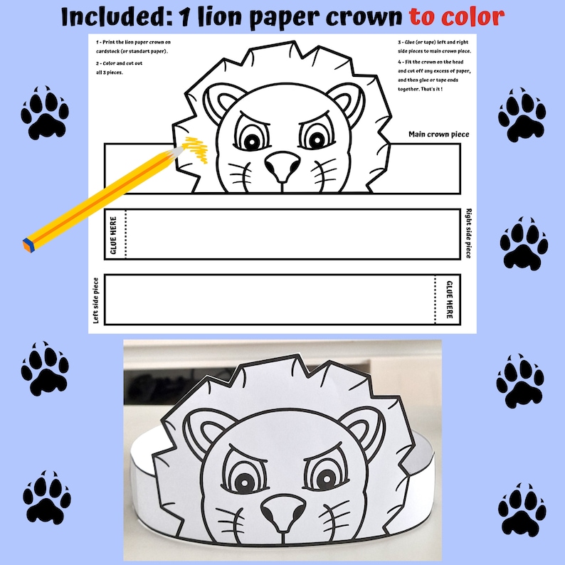 Safari Animal Coloring Pages for Kids Printable, Jungle Theme Birthday ...