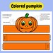 Pumpkin Paper Crown Printable, Halloween Paper Hat DIY, Autumn Paper ...