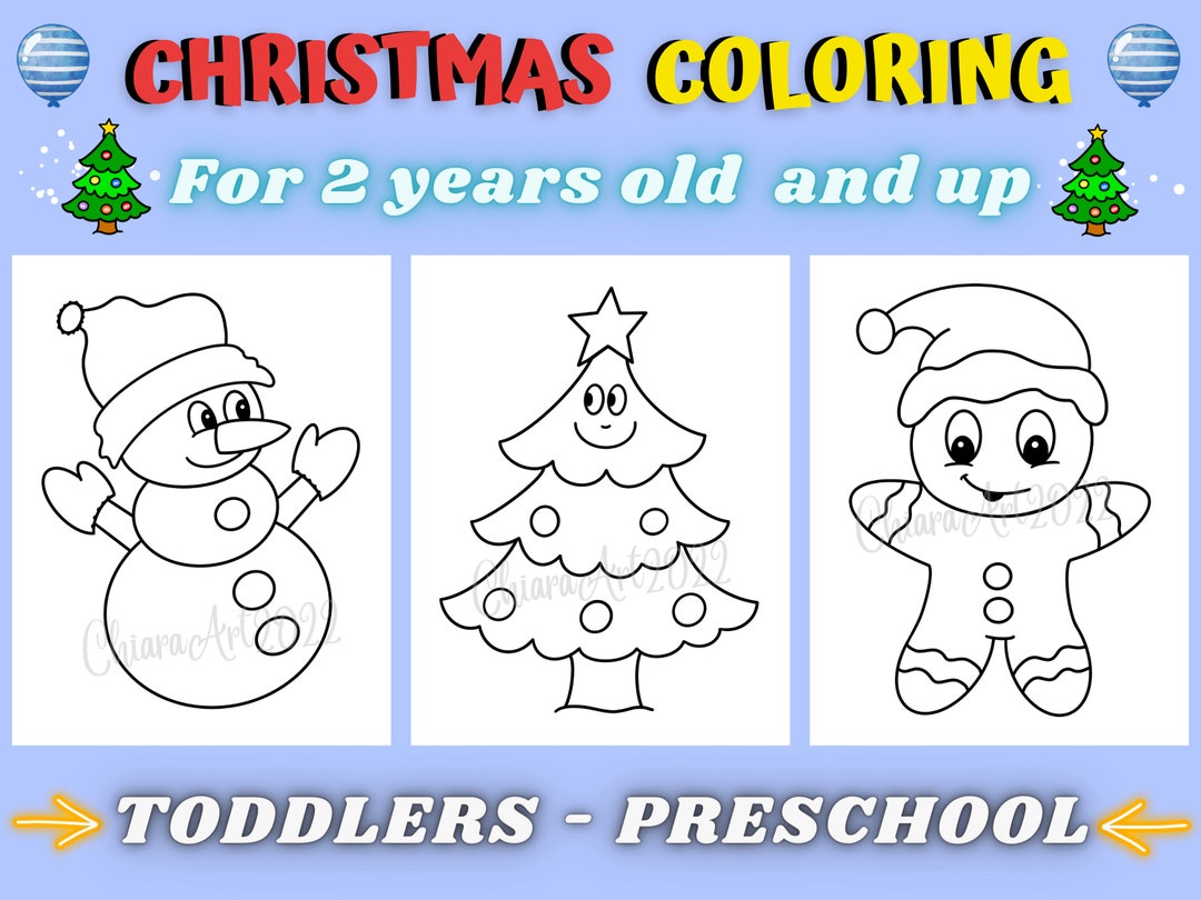 Christmas Coloring Pages Toddlers Printable, Christmas Coloring ...