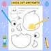 Chick Cut and Paste Printable, Build a Chick in Its Eggshell Preschool ...