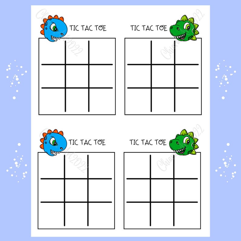 Tic Tac Toe Game Printable, Farm Animal Tic Tac Toe Preschool & Up ...
