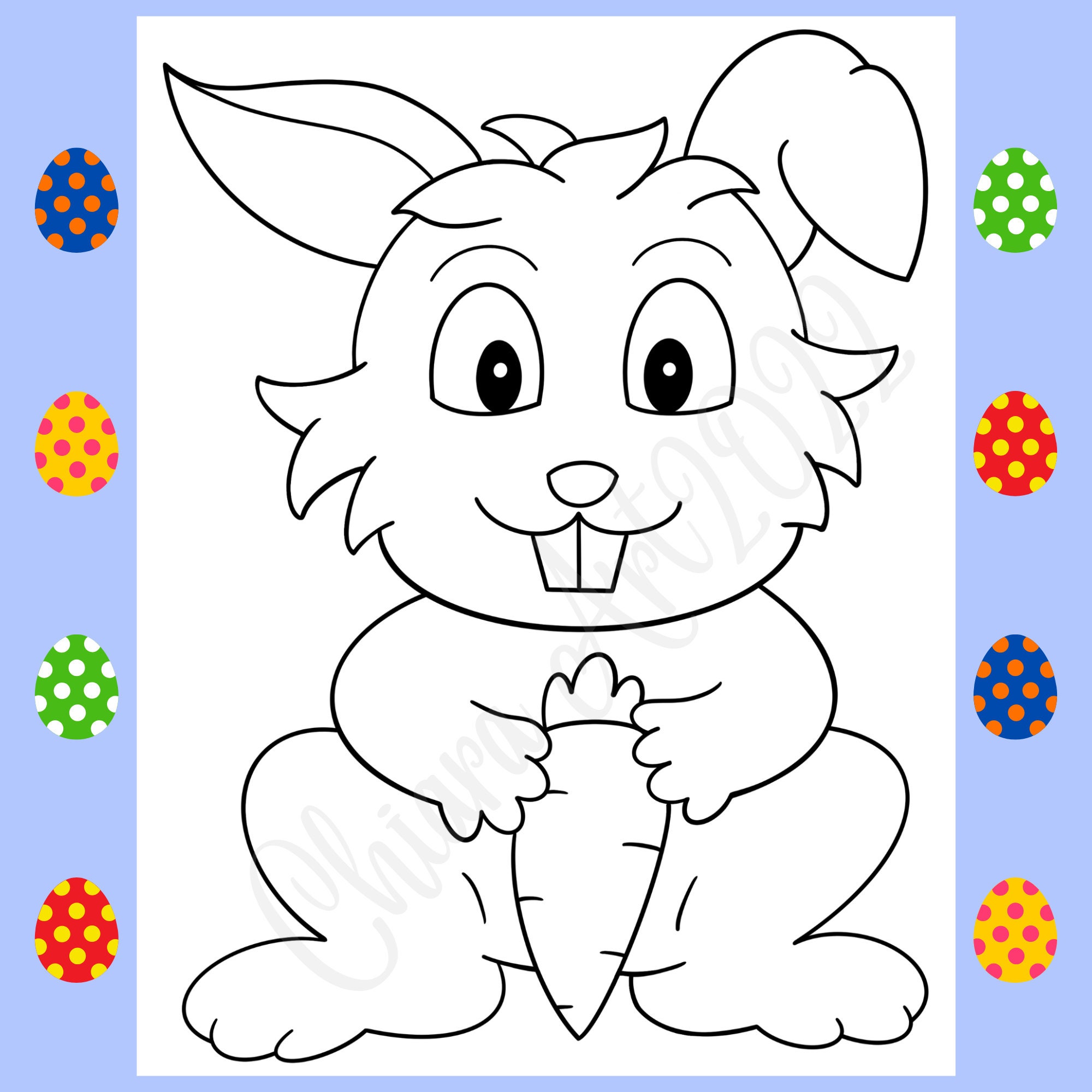 Easter Coloring Pages for Toddlers, Easy Easter Coloring Pages ...
