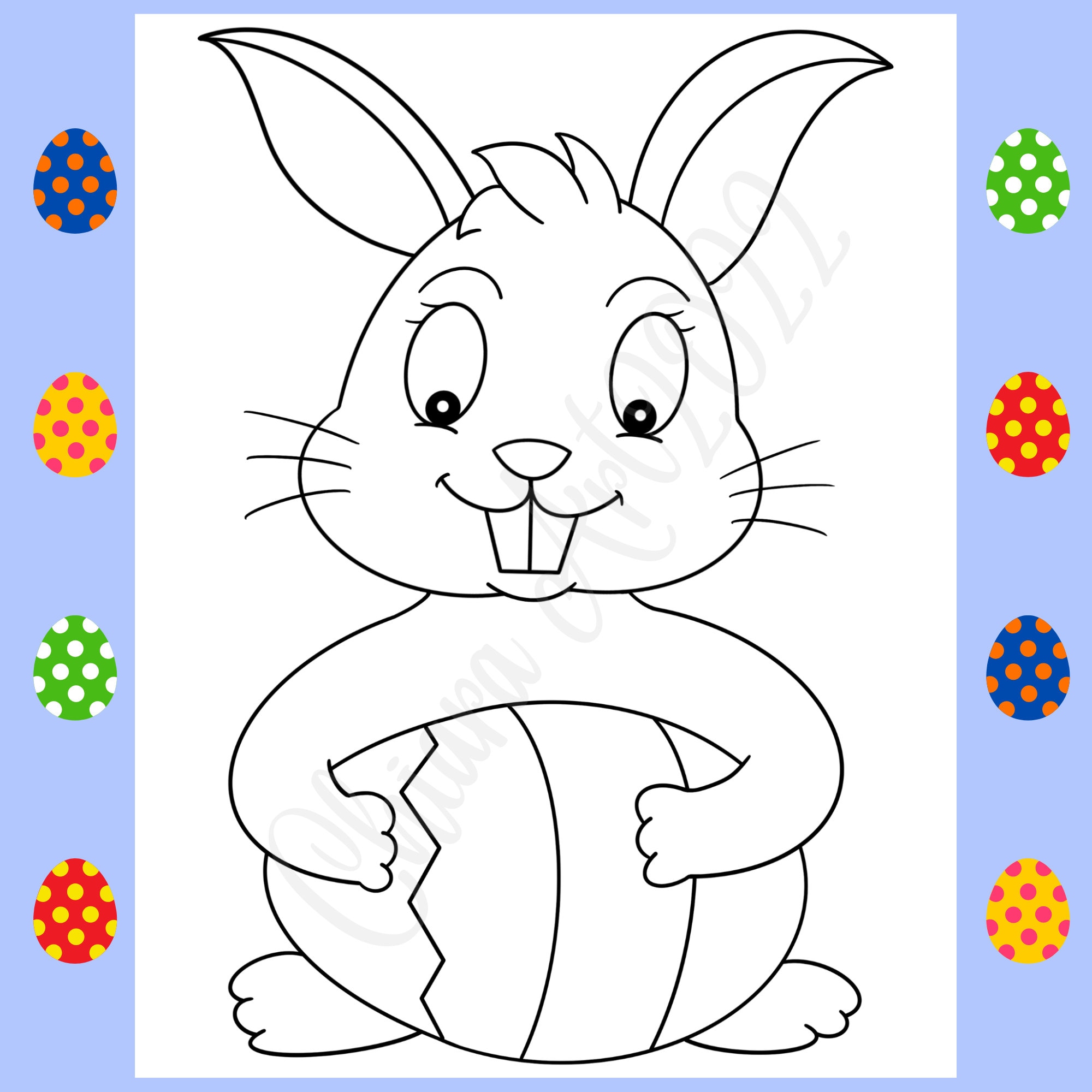 Easter Coloring Pages for Toddlers, Easy Easter Coloring Pages ...